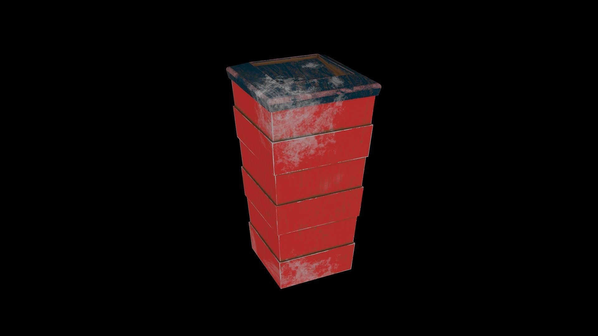 Road Side Dustbin 3d model with UV mapping and texture 3D model | CGTrader