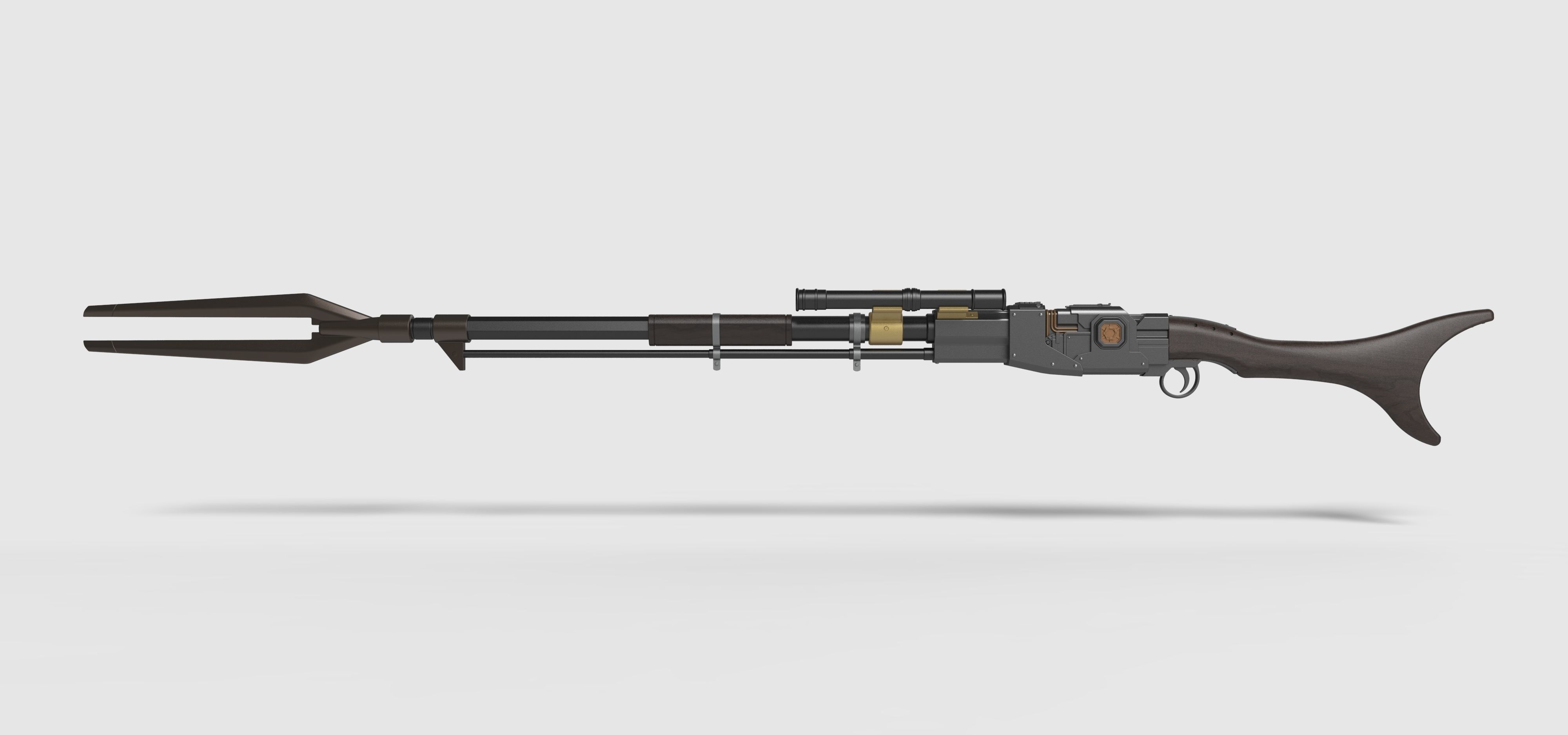 Amban sniper blaster rifle from The Mandalorian 3D model | CGTrader