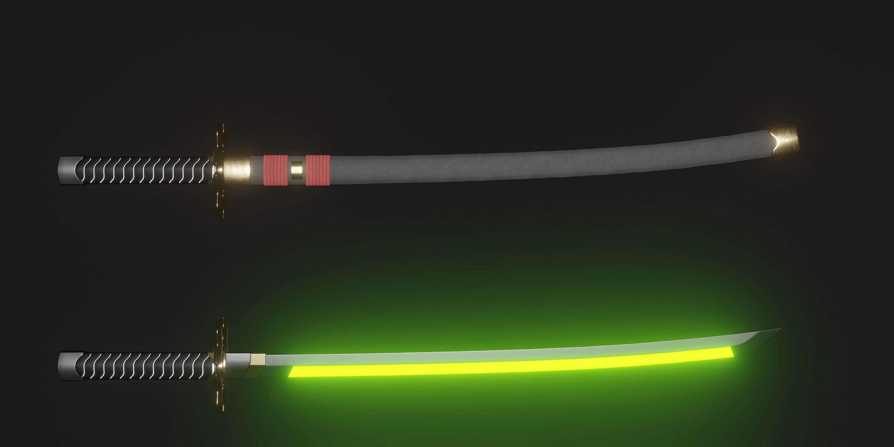 3D model Energy Katana Sword VR / AR / low-poly | CGTrader