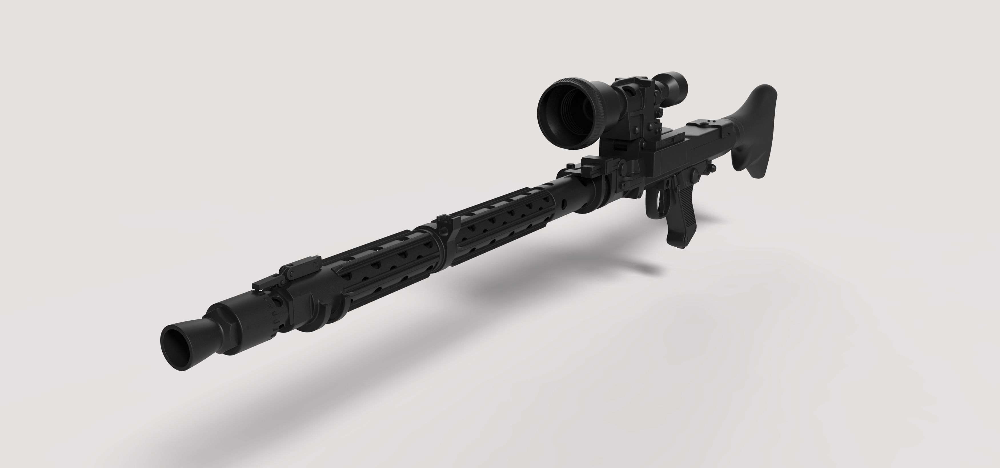 Stormtrooper Heavy Blaster Rifle DLT-19X from Star Wars 3D model | CGTrader