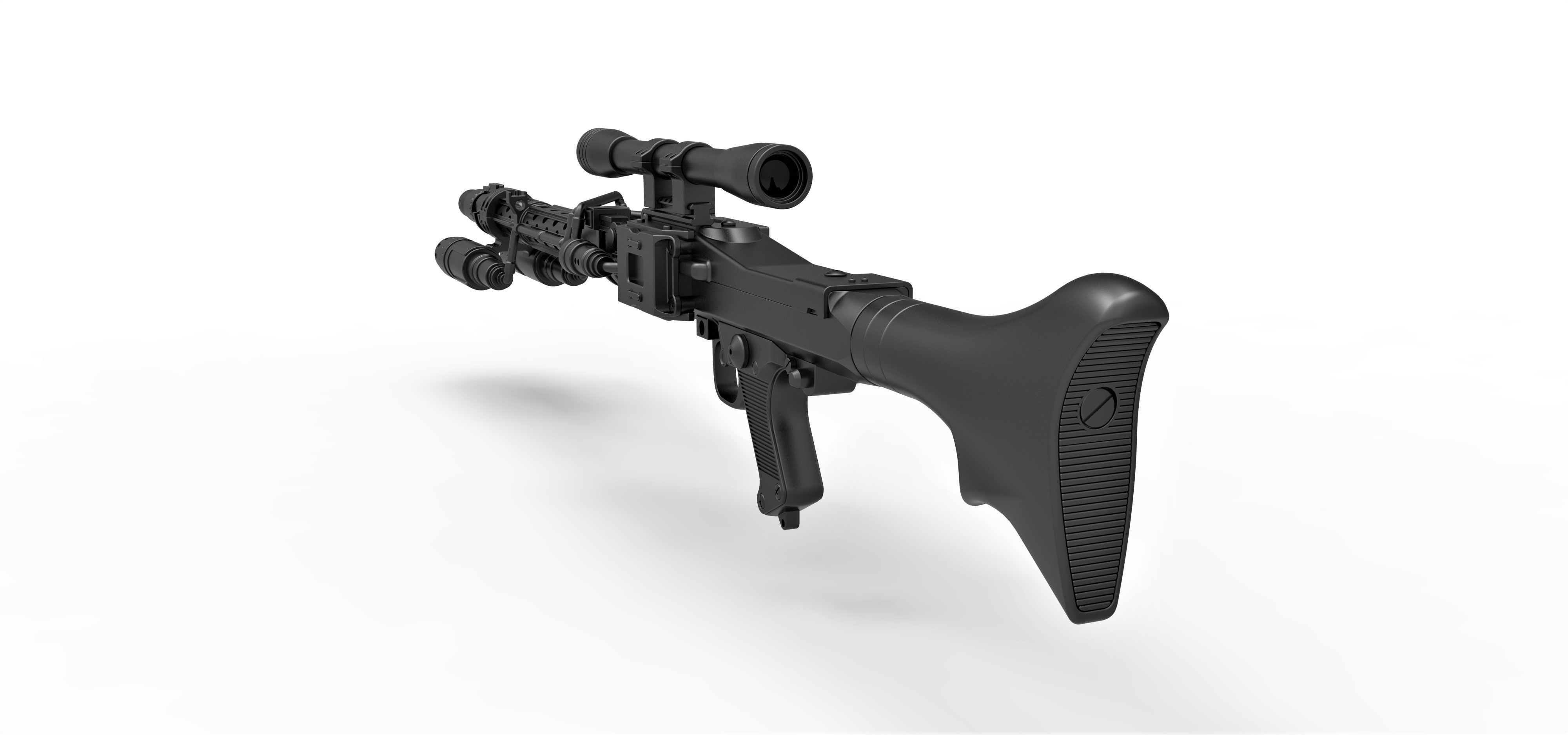 Death Trooper Blaster Rifle DLT-19D from Star Wars 3D model | CGTrader