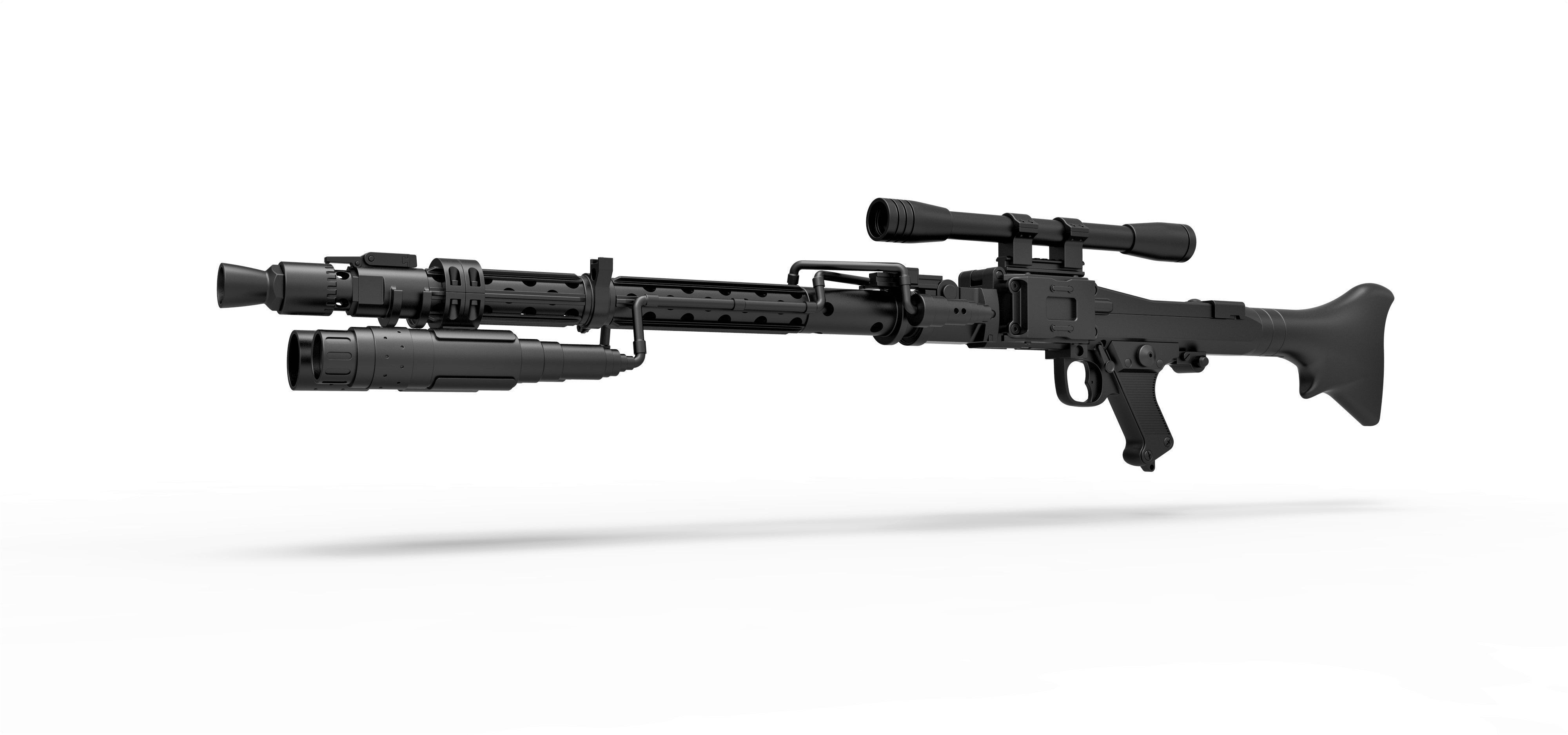 Death Trooper Blaster Rifle DLT-19D from Star Wars 3D model | CGTrader