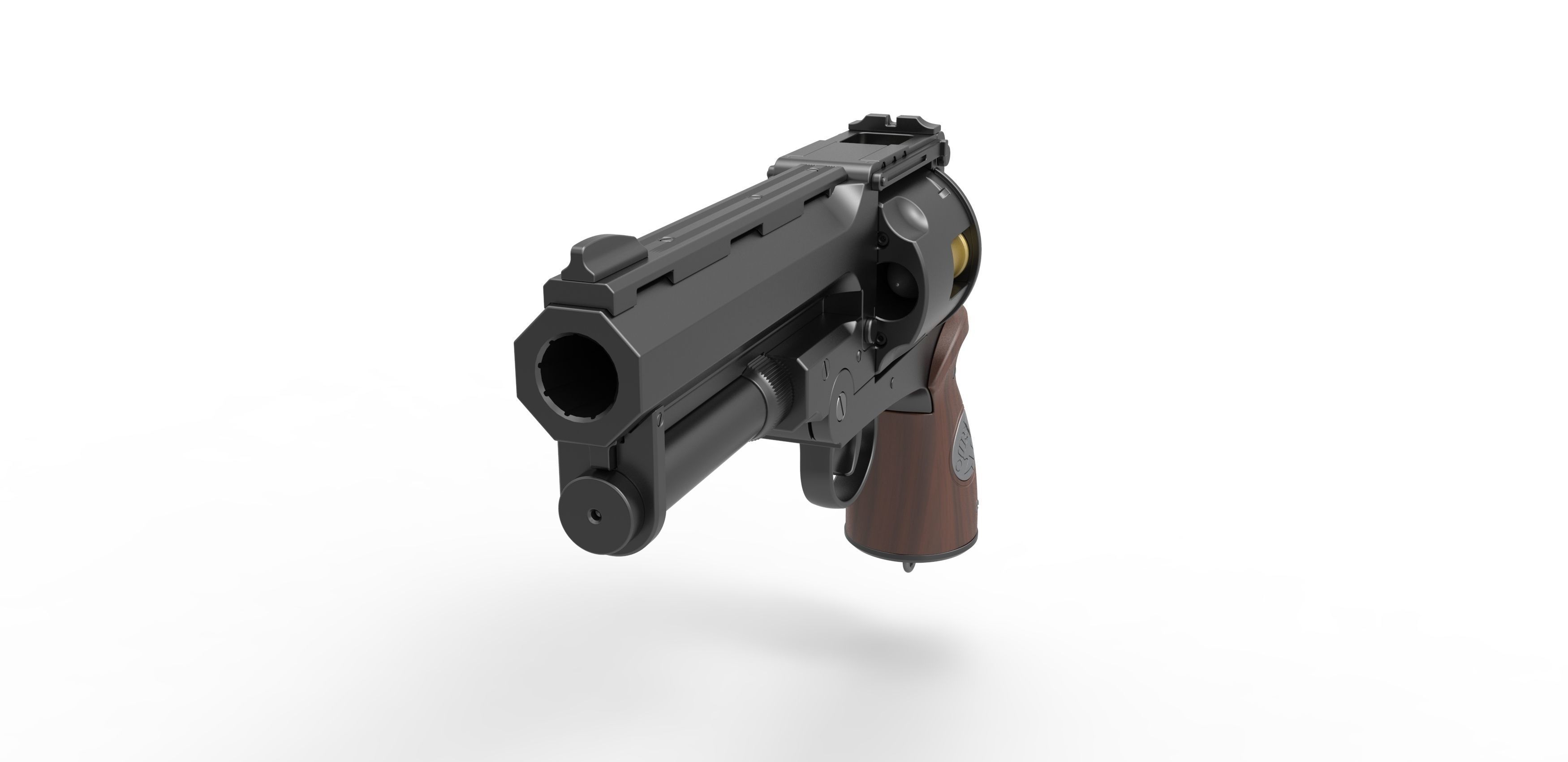 Samaritan Revolver from the movie Hellboy 2004 3D model | CGTrader