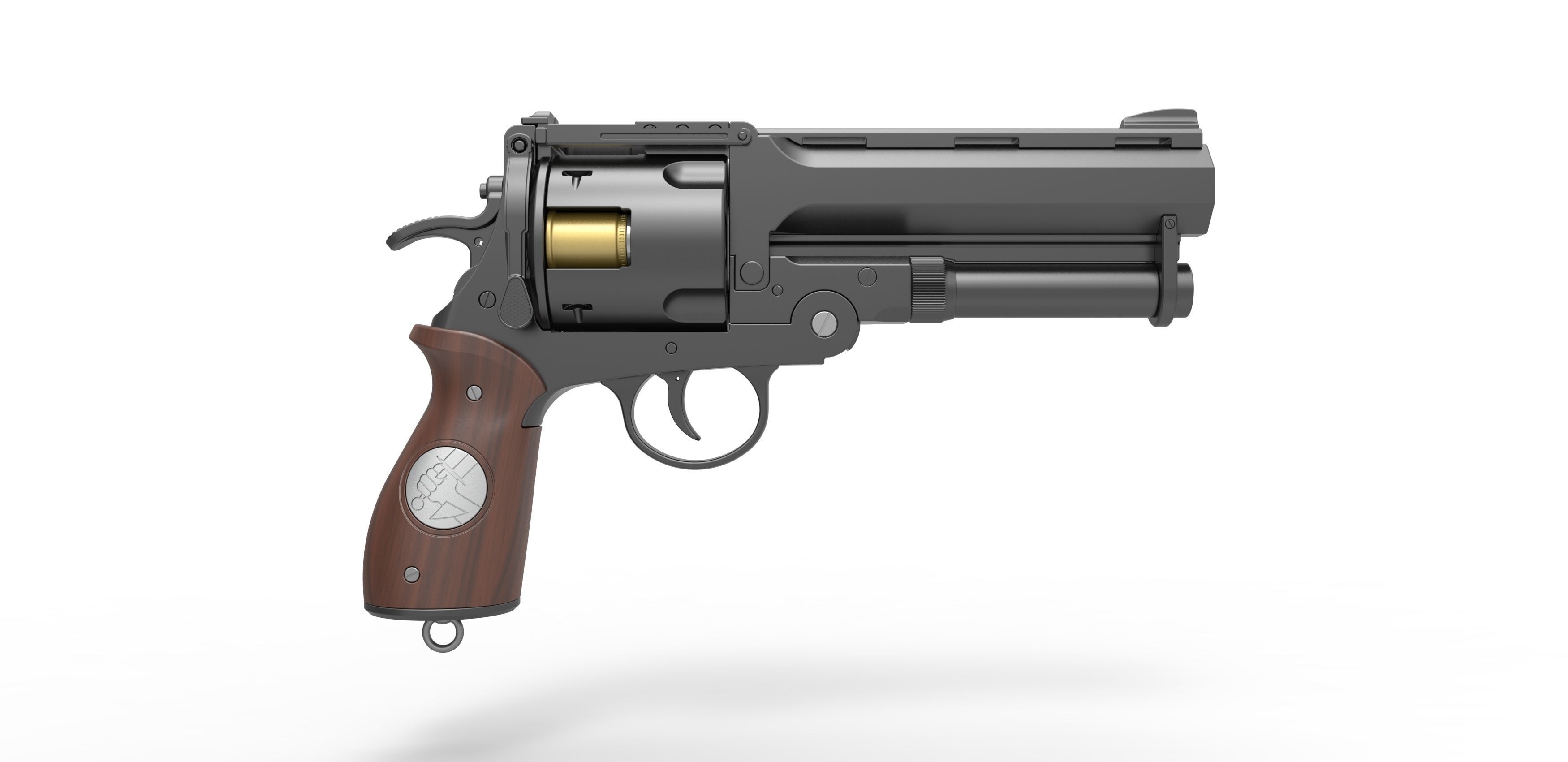 Samaritan Revolver from the movie Hellboy 2004 3D model | CGTrader