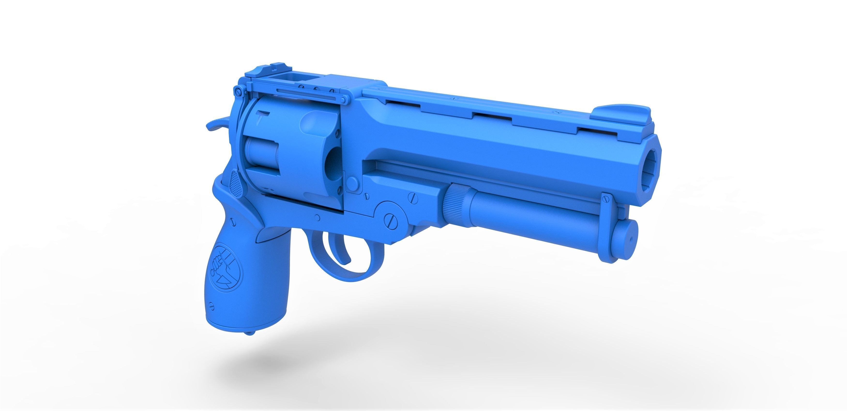 Samaritan Revolver from the movie Hellboy 2004 3D model | CGTrader