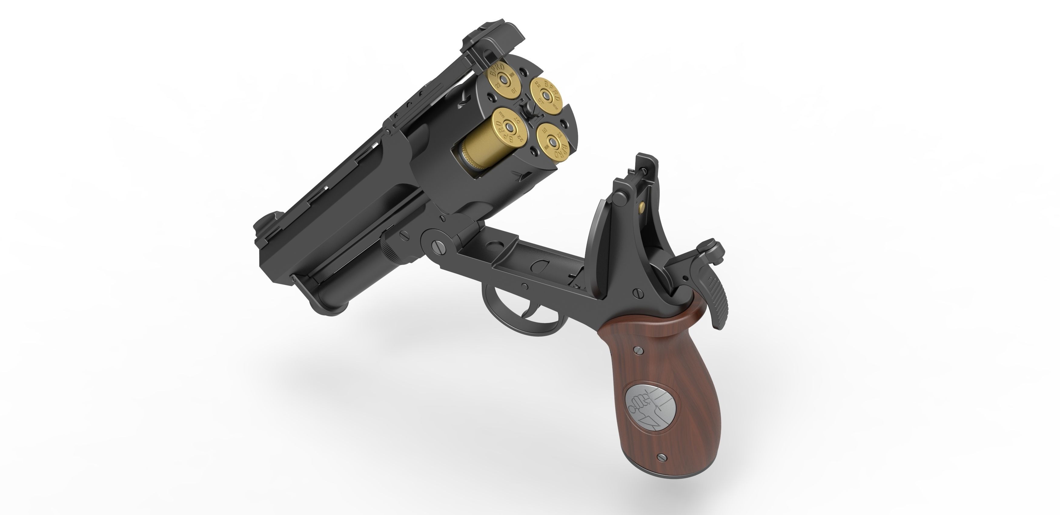 Samaritan Revolver from the movie Hellboy 2004 3D model | CGTrader