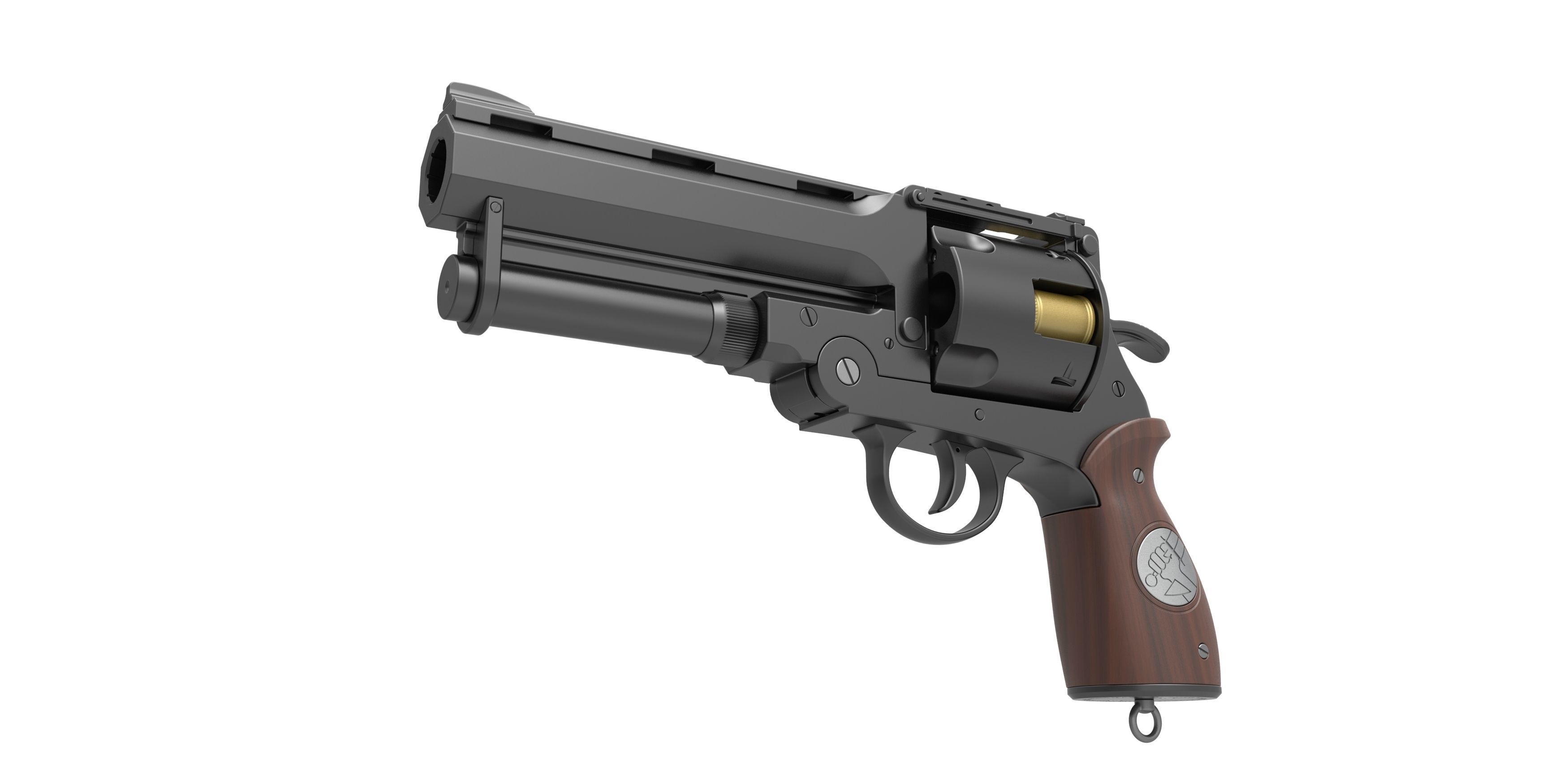 Samaritan Revolver from the movie Hellboy 2004 3D model | CGTrader