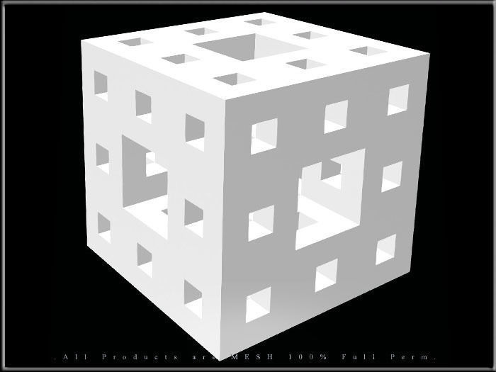 3d Model Hole Cube 02 Vr Ar Low Poly Cgtrader