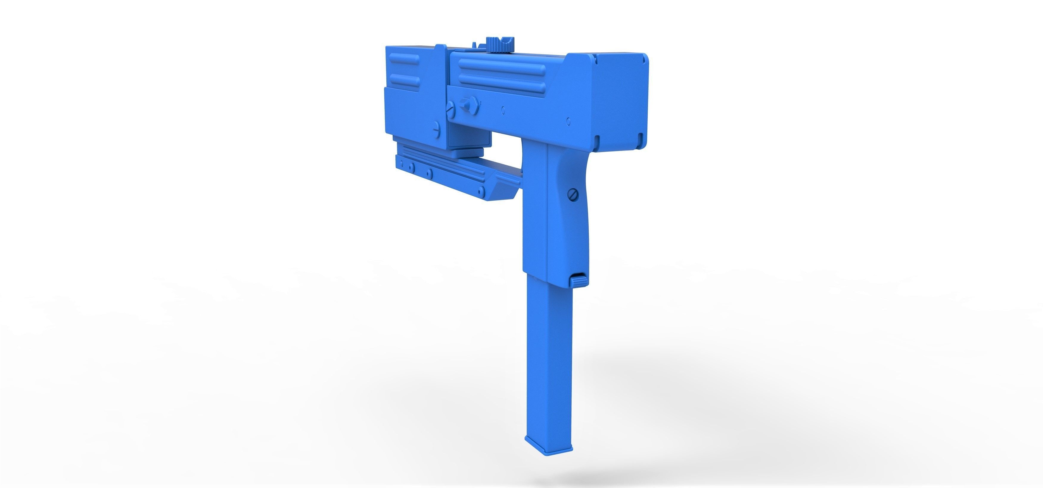 Submachine gun modified MAC-11 from the movie Blade 1998 3D model ...