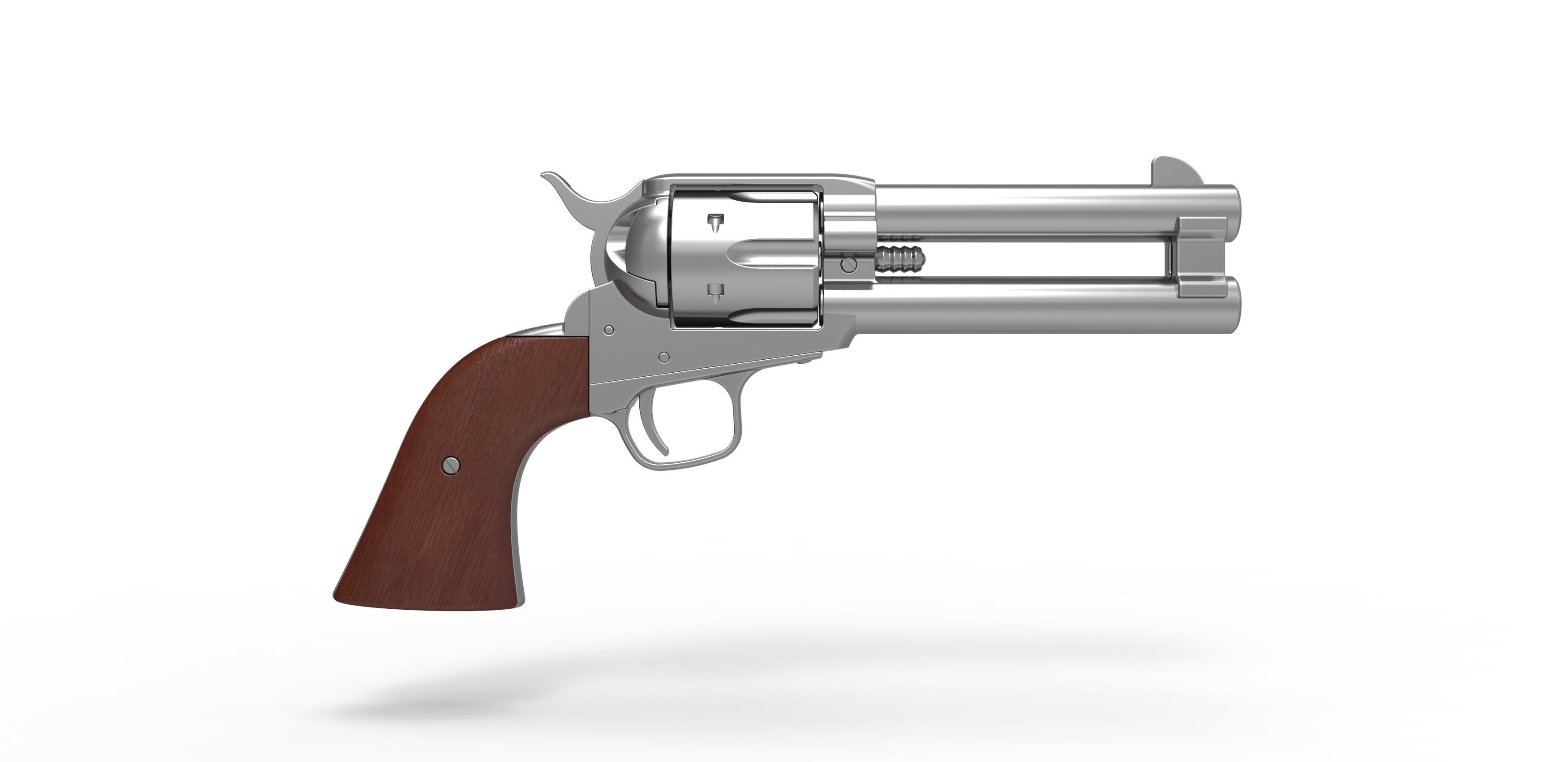 Revolver of agent Whiskey from Kingsman The Golden Circle 2017 3D model ...