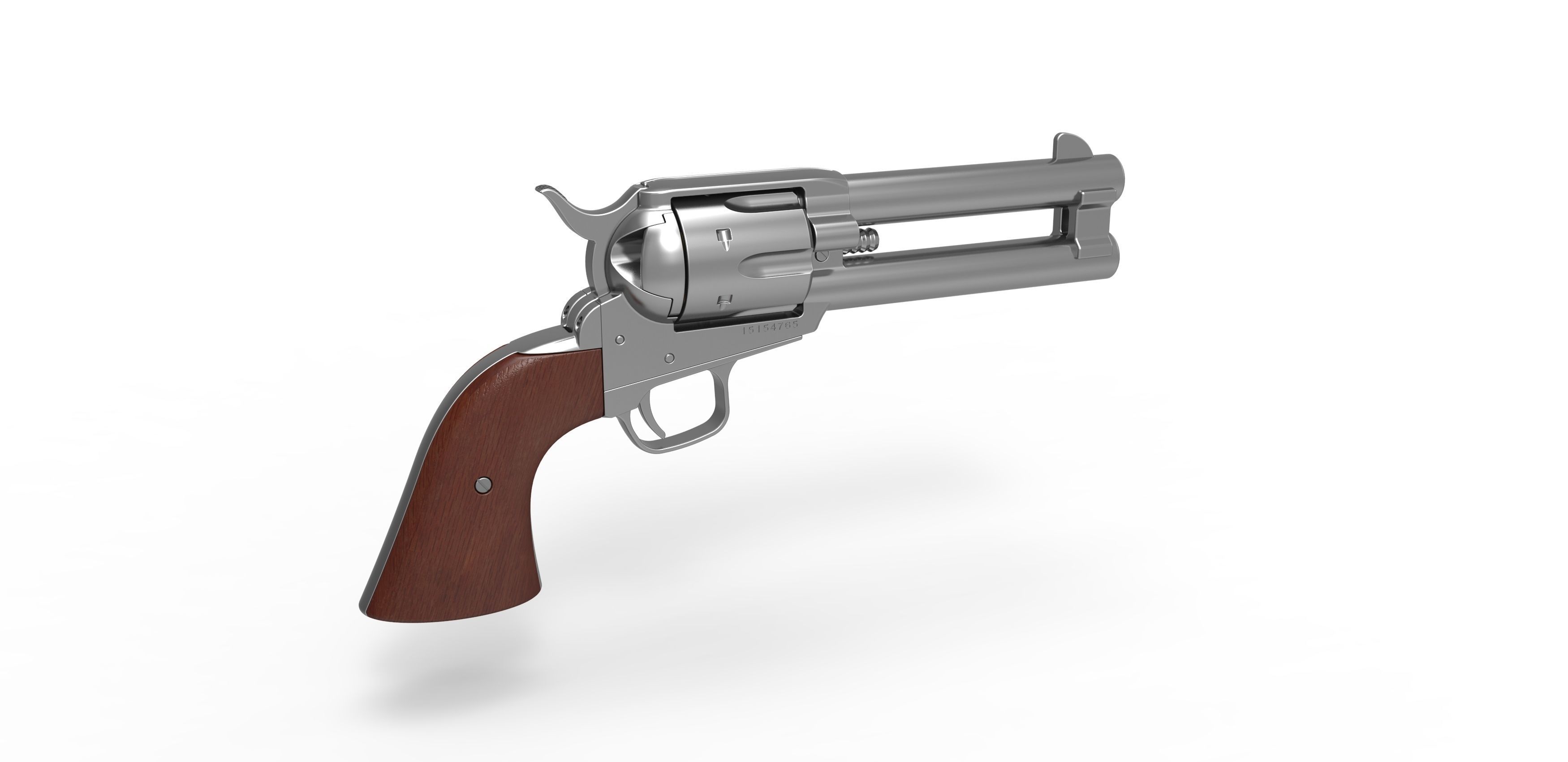 Revolver of agent Whiskey from Kingsman The Golden Circle 2017 3D model ...