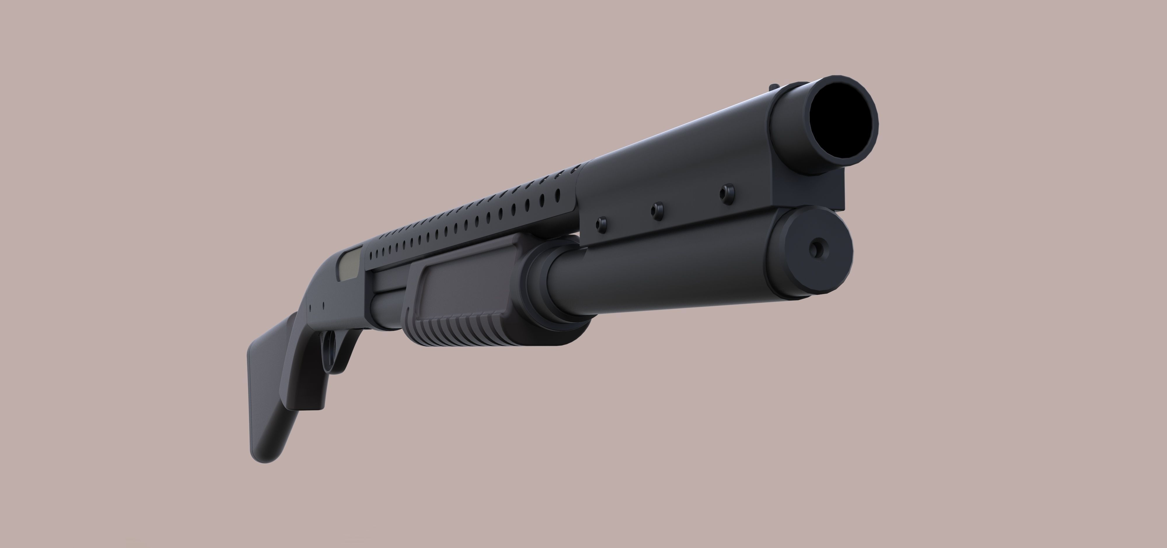 Remington 870 from the movie Terminator 3 3D model | CGTrader