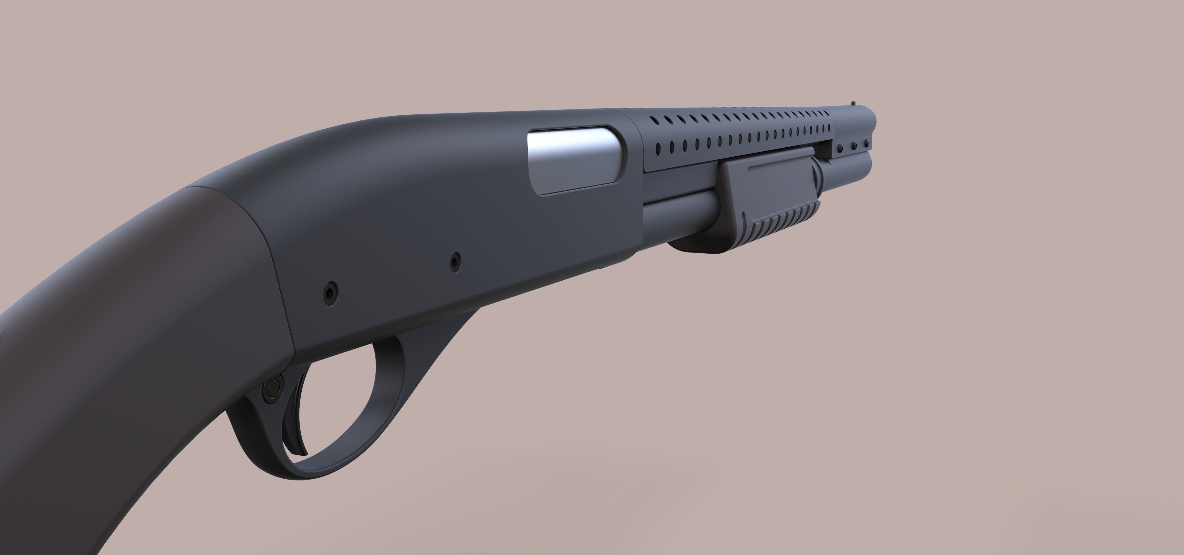 Remington 870 from the movie Terminator 3 3D model | CGTrader