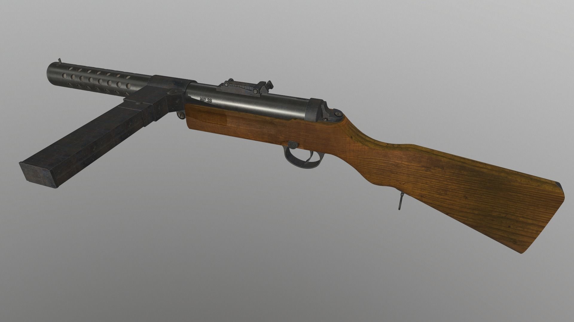 Assault rifle mp 28 3D model | CGTrader