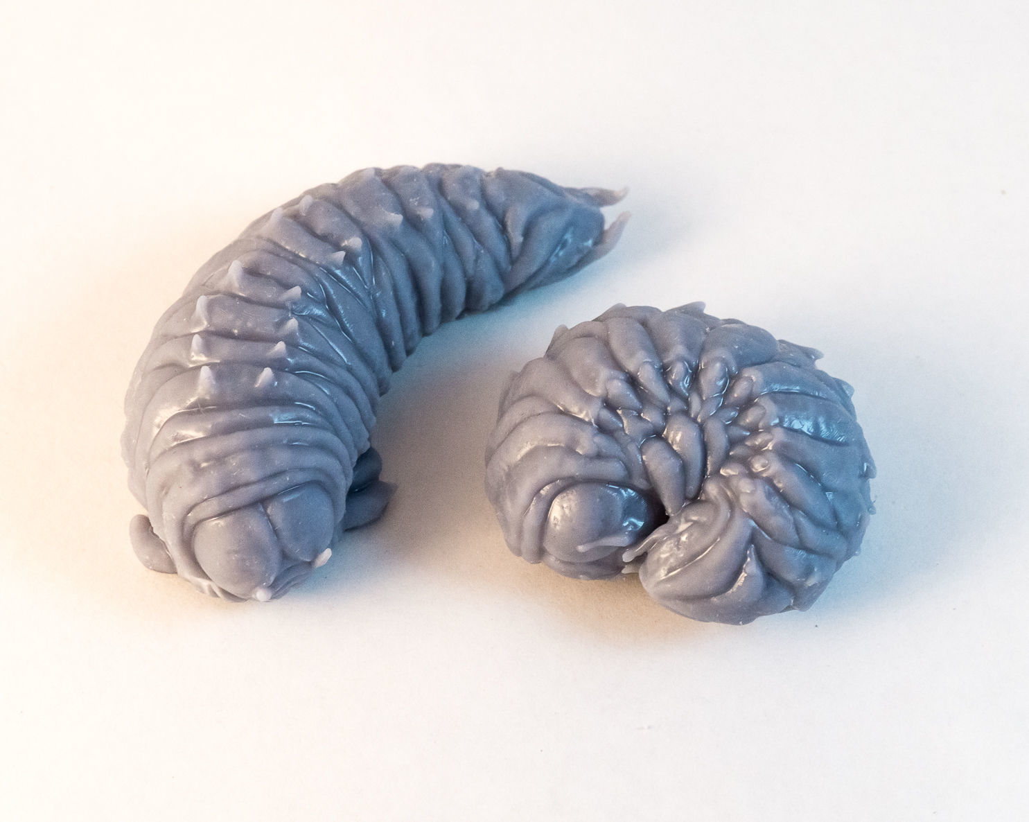 Giant Larvae - 3D Printable Character - 2 Poses 3D model 3D printable ...
