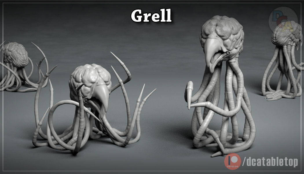 Grell - 3D Printable Monster - 2 Poses 3D model 3D printable | CGTrader