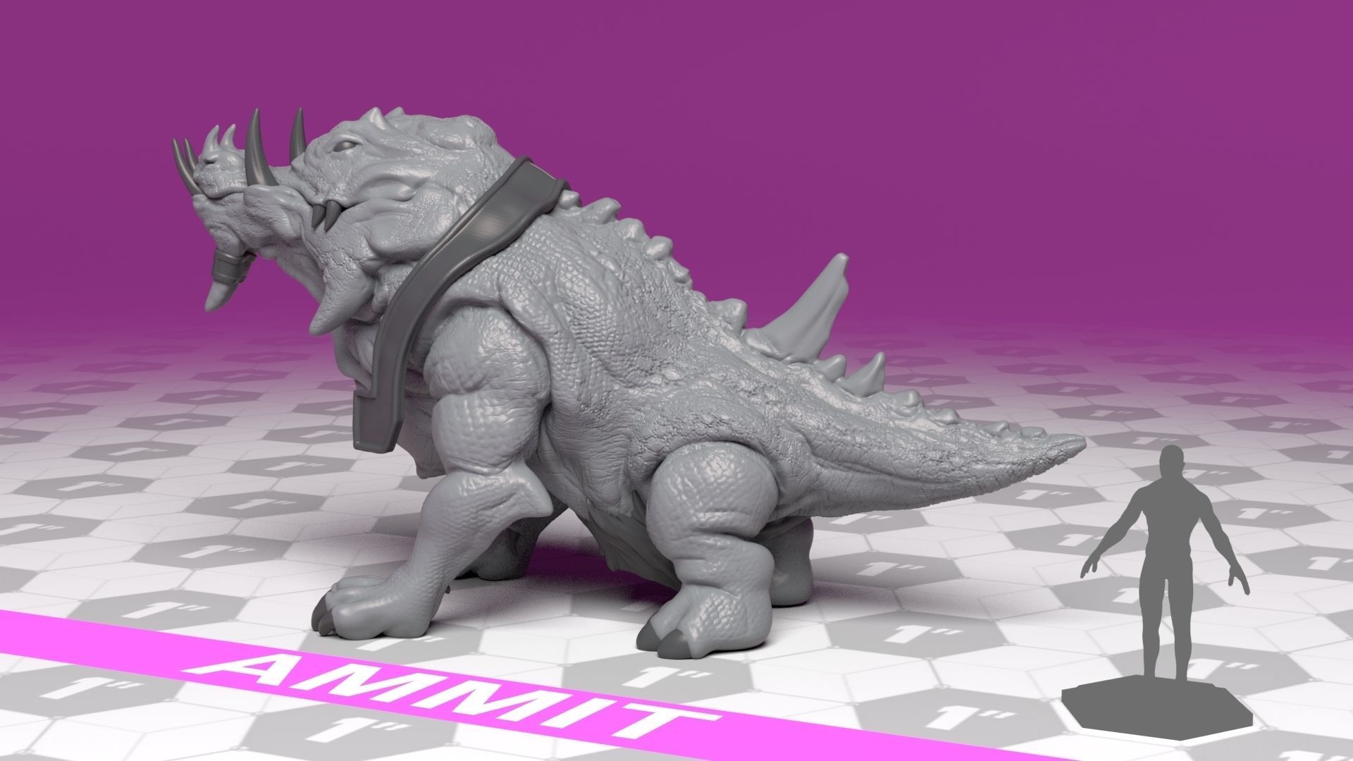 Ammit - 3D Printable Character 3D model 3D printable | CGTrader