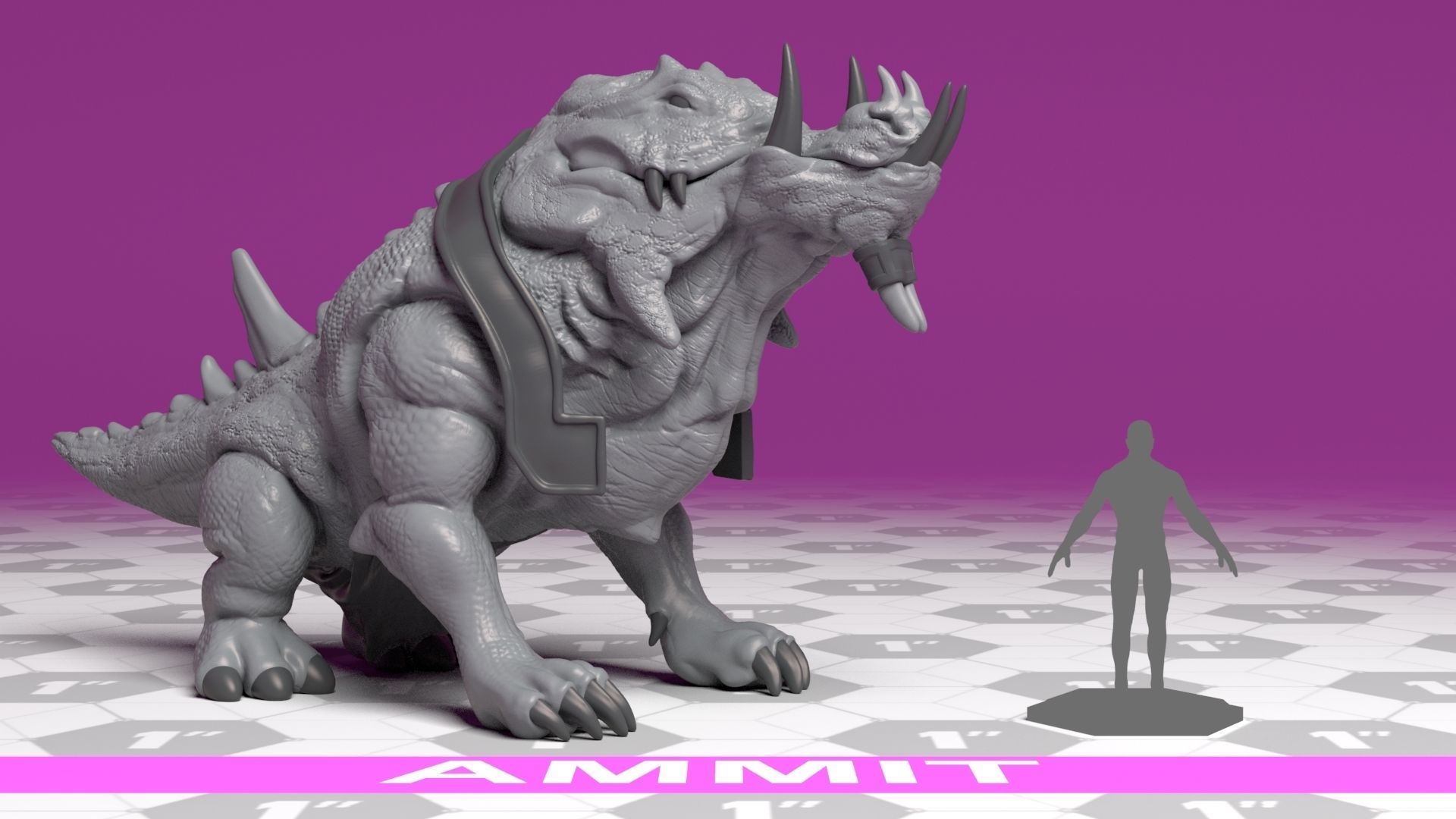 Ammit - 3D Printable Character 3D model 3D printable | CGTrader