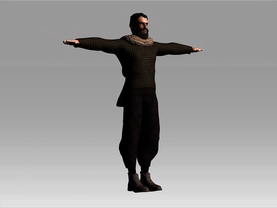 Rasputin man 3D model rigged | CGTrader