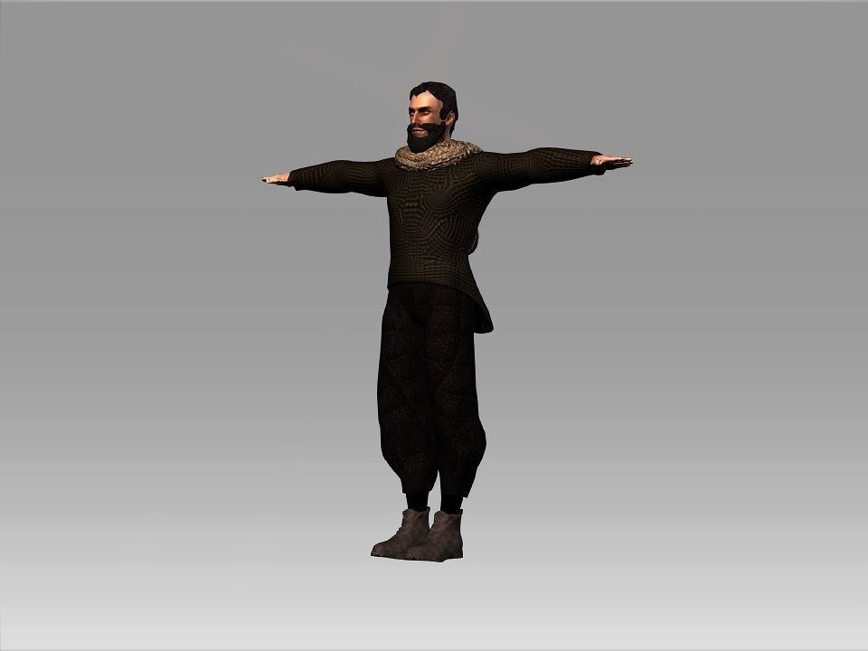 Rasputin man 3D model rigged | CGTrader