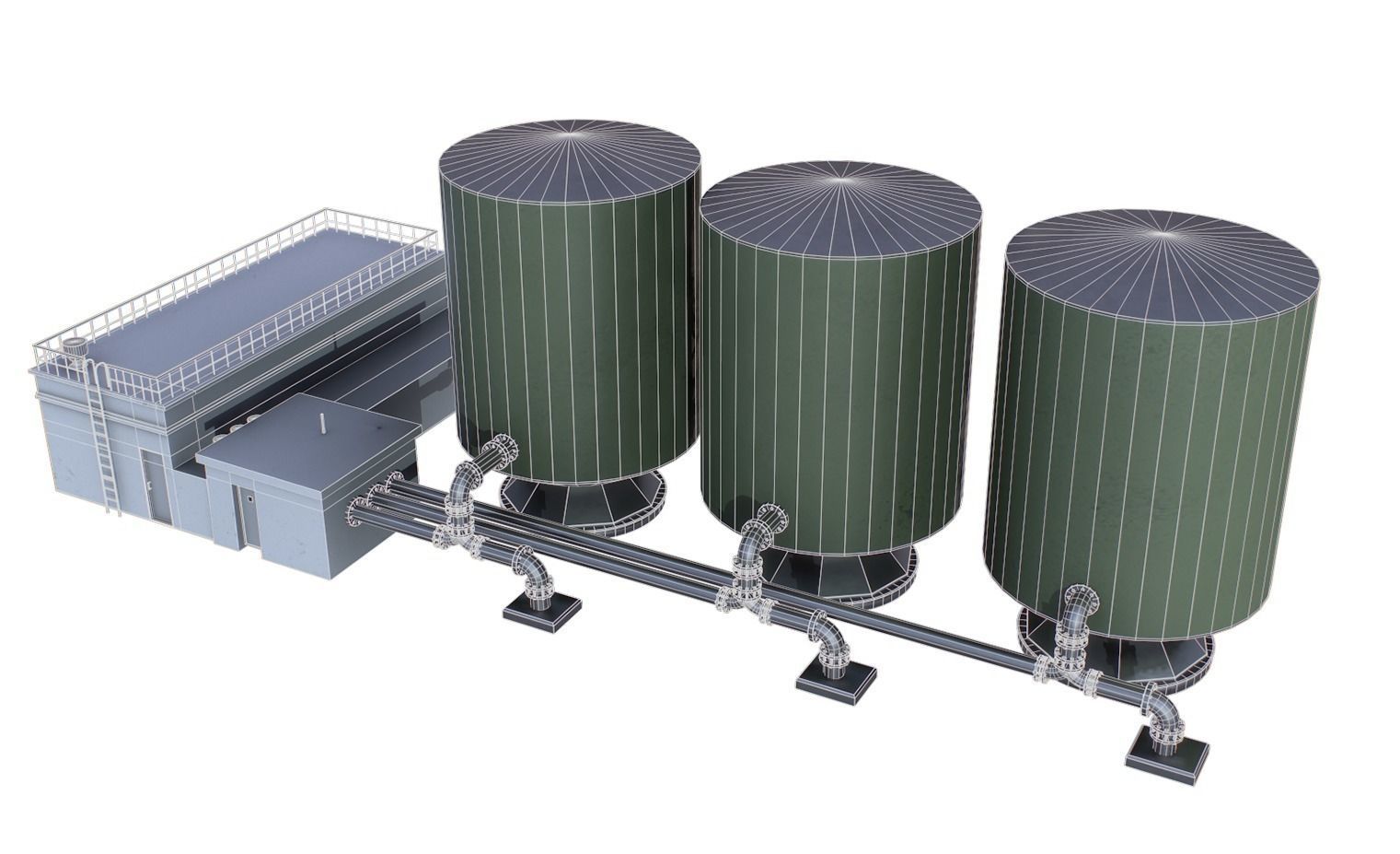 Industrial digester 3D model | CGTrader