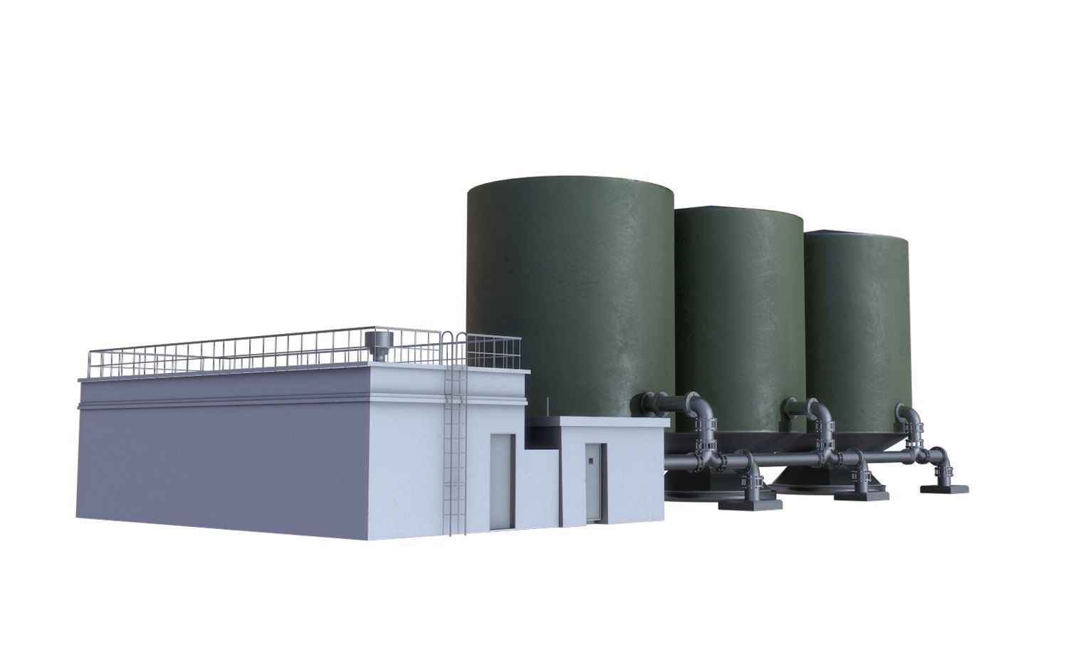 Industrial digester 3D model | CGTrader