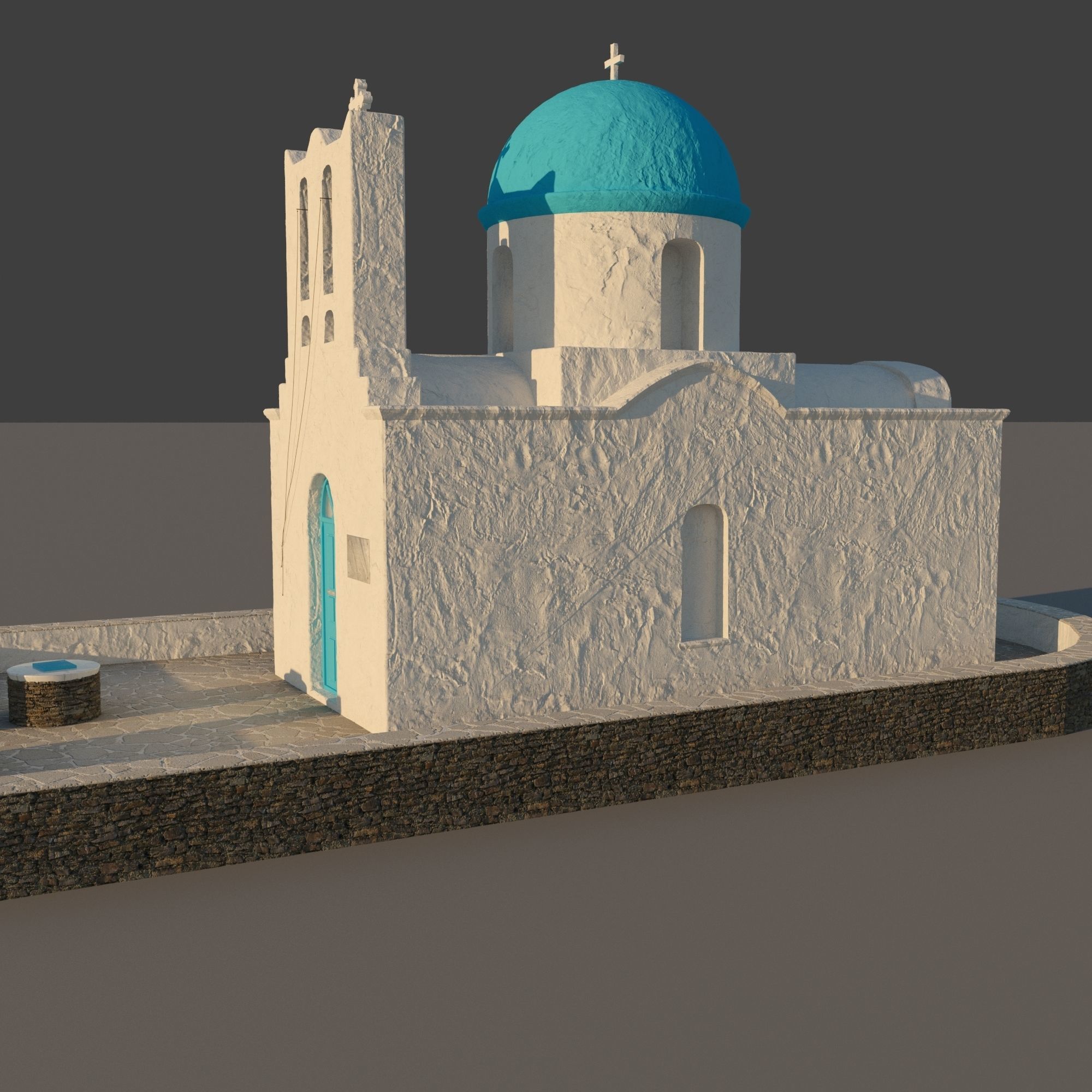 Greek church 3D model | CGTrader