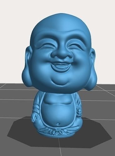 MILEFO smiling buddha figurine free 3D model 3D printable | CGTrader