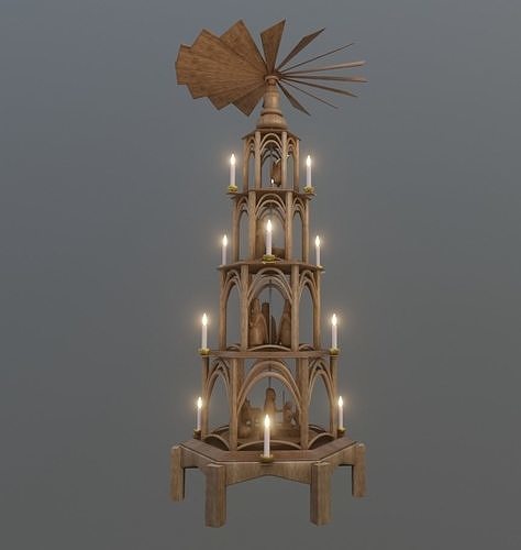 3D model Christmas Pyramid Version 2 VR / AR / low-poly | CGTrader