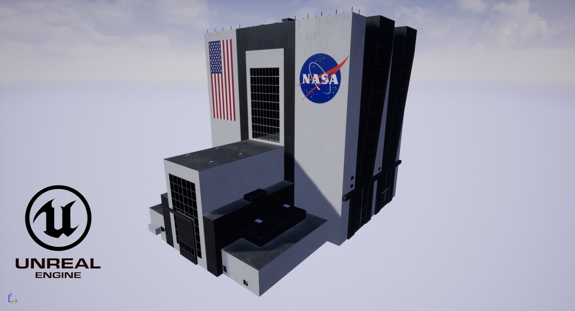 3D model NASA Vehicle Assembly Building VR / AR / low-poly | CGTrader
