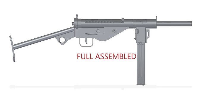 MP-3008 machine gun 3D model | CGTrader