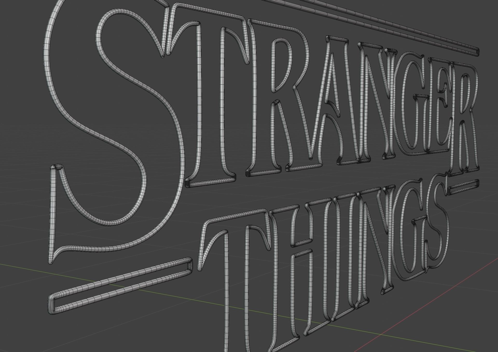 Logo Stranger Things 3D model | CGTrader