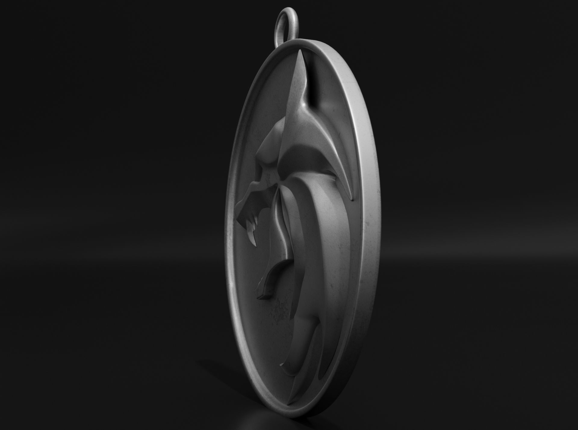 The Witcher medallion 3D model 3D printable | CGTrader