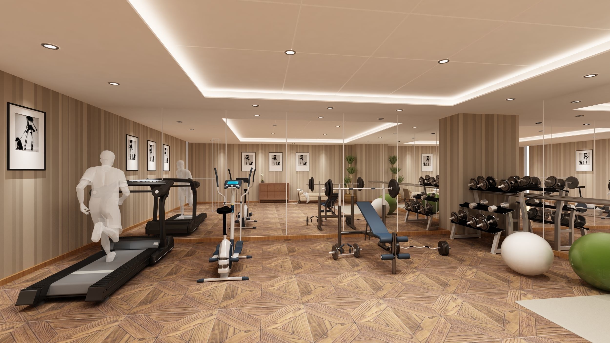 GYM FITNESS DESIGN 3D | CGTrader