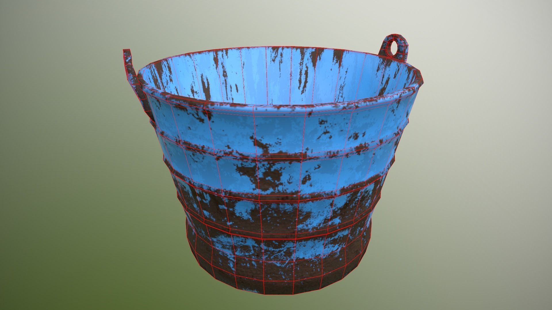 Rusty Metal Bucket free VR / AR / low-poly 3D model | CGTrader