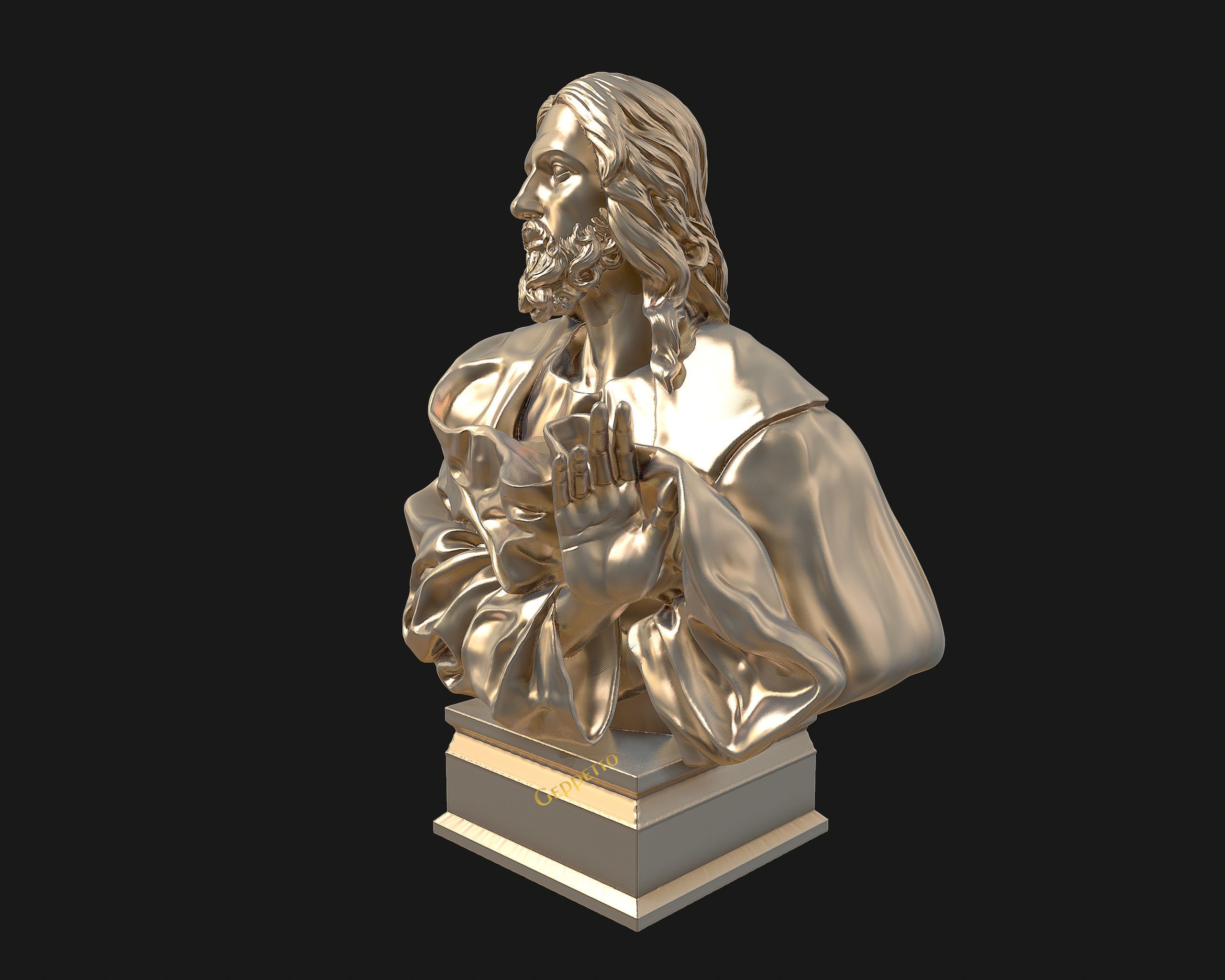 Jesus Christ Sculpture ready to 3D print 3D model 3D printable | CGTrader