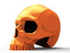 Faceted skull 3D model 3D printable | CGTrader