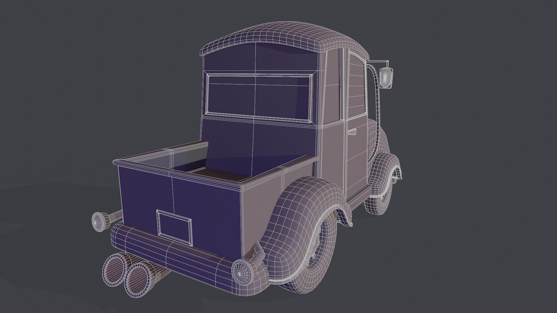 3D model Asset - Cartoons - Car - Truck VR / AR / low-poly | CGTrader