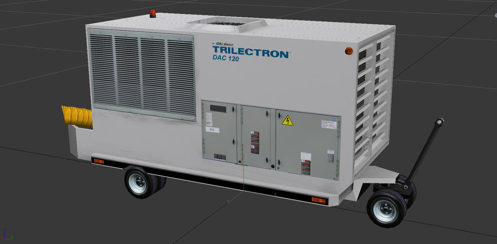 3D model Ground Air Conditioner Unit VR / AR / low-poly rigged | CGTrader