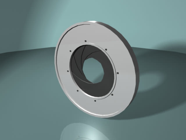 Optical Diaphragm - Camera Shutter 3D Model animated OBJ MA MB ...