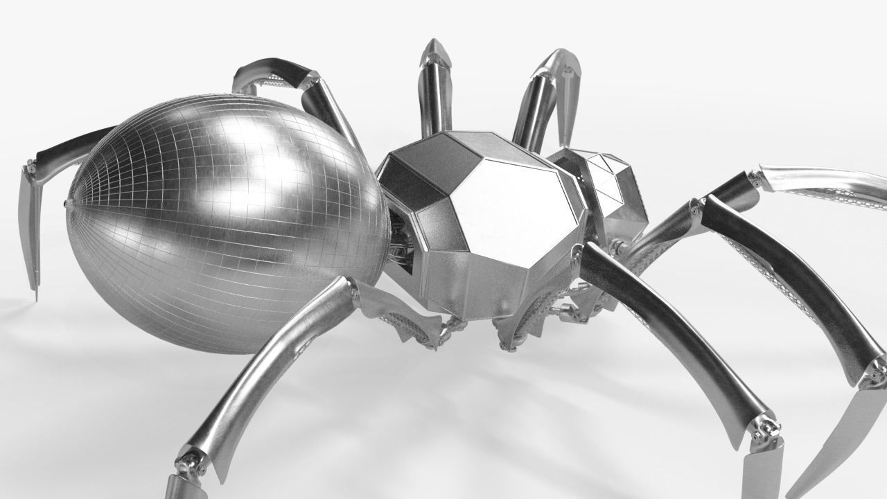 Robot Spyder 3D model rigged | CGTrader