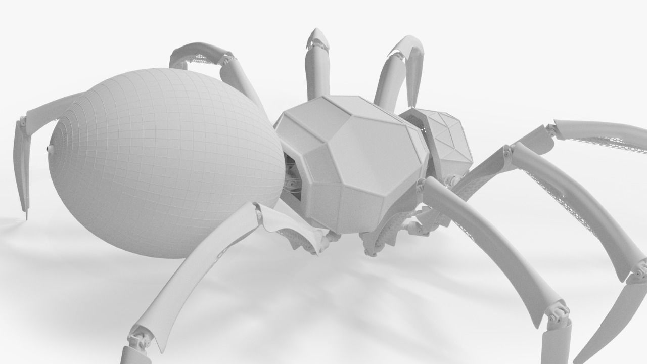 Robot Spyder 3D model rigged | CGTrader