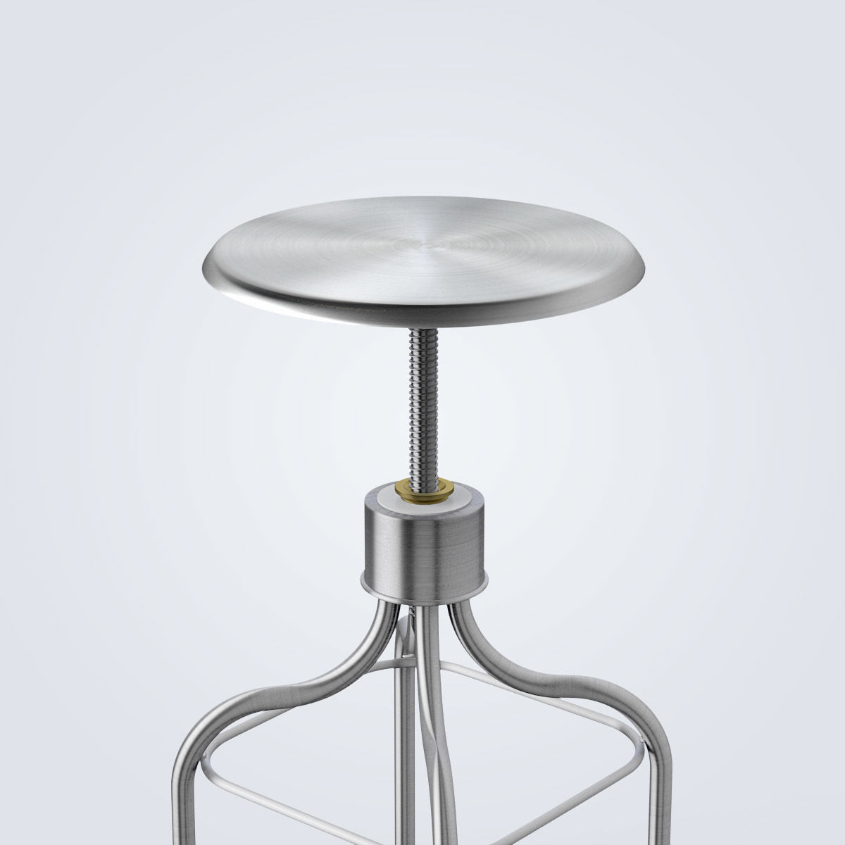 Medical Exam Stool Steel 3D model | CGTrader