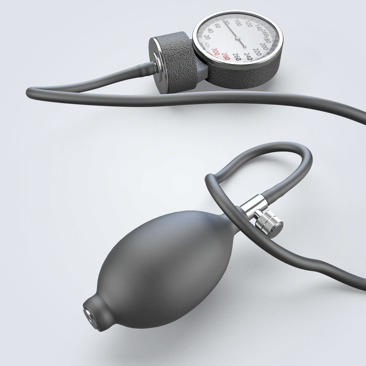 Sphygmomanometer stethoscope 3D model | CGTrader