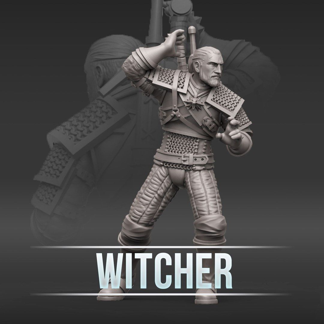 The Witcher 3D model 3D printable | CGTrader