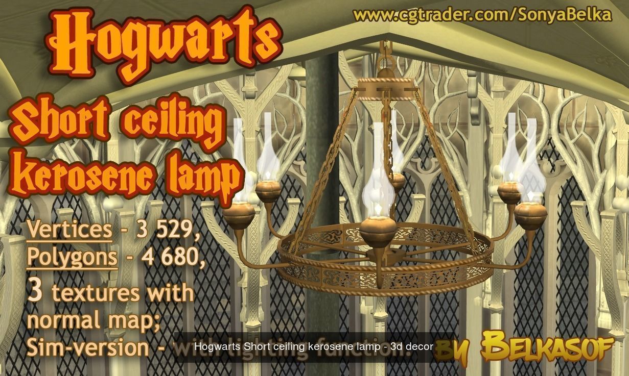 3D Model Collection Hogwarts items VR / AR / low-poly | CGTrader