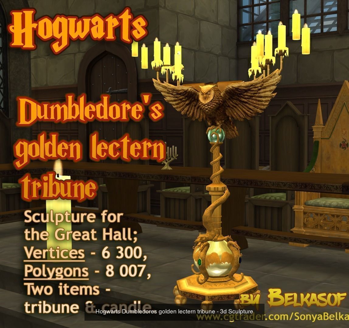 Hogwarts items 3D Model Collection | CGTrader
