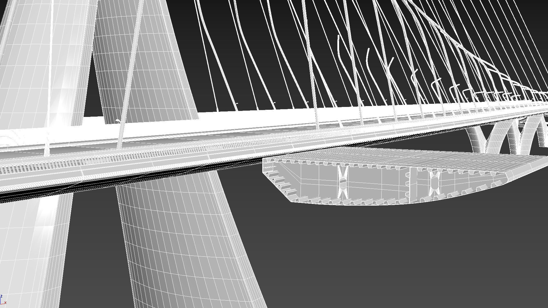 Zaha Hadid Architects Danjiang Bridge in Taiwan 3D model | CGTrader