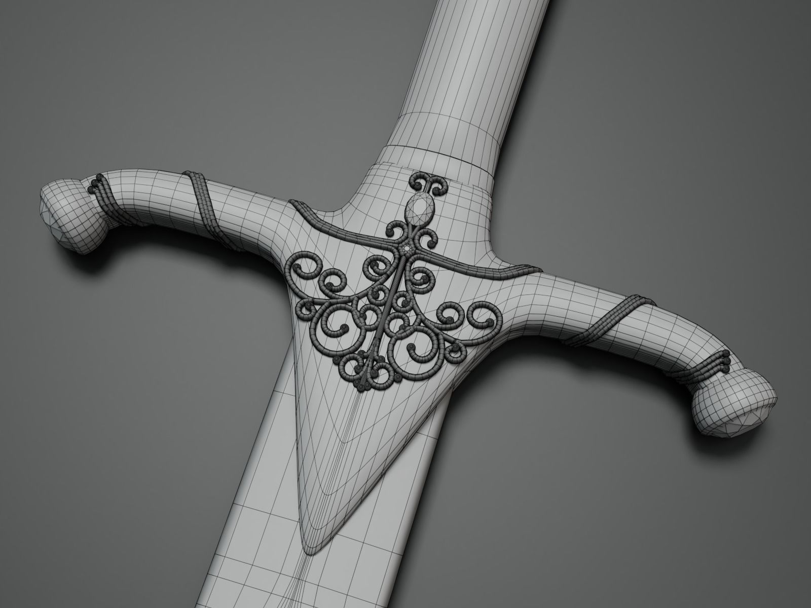 The Red Gem Sword 3D model | CGTrader