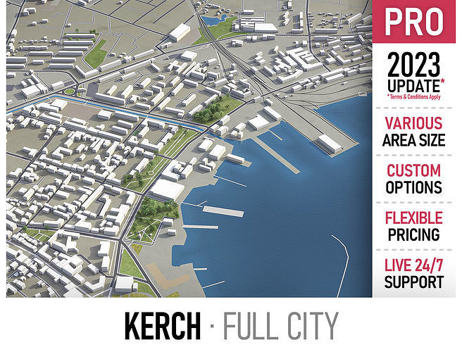 3D model kerch full city VR / AR / low-poly | CGTrader